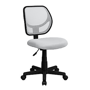 Flash Furniture Neri Low Back White Mesh Swivel Task Office Chair