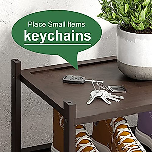 kiplant Bamboo Shoe Rack for Entryway, 2-Tier Stackable | Foldable | Natural, Shoe Organizer for Hallway Closet, Free Standing Shoe Racks for Indoor Outdoor