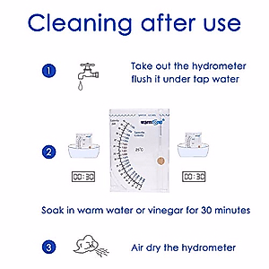 capetsma Salinity Tester, Accurate Sea Hydrometer Aquarium Marine Salinity Meter for Fish Tank Pond Water Saltwater Freshwater Specific Gravity Test