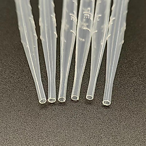 Pack of 100 5ML Disposable Pipettes Plastic Pipette Droppers for transferring Liquids, Oils, resins, Crafts, Essential Oil Mixing, Fish Tank Cleaning, Student Scientific Research Activities, etc.