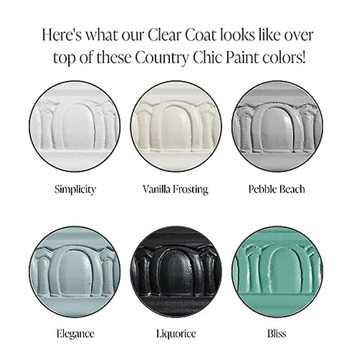 Clear Coat (4oz) - Eco-Friendly Clear Satin Sheen Top Coat for Chalk Style Wood Furniture Paint, Non-Yellowing Waterproof Finish, Easy Application