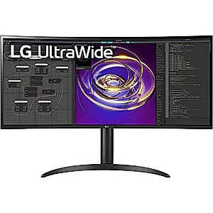 LG 34WP85CN-B 34" Curved 21:9 UltraWide QHD (3440x1440) IPS Display PC Monitor Bundle with Deco Gear Wired Gaming Mouse and Deco Gear Large Extended Pro Gaming Mouse Pad
