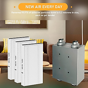 Allisfresh FV10VE1 Dust Air Filter Replacement Compatible with Panasonic Models FV10VE1, FV-10VE1, FV10VEC1, FV-10VEC1, Remote Control Extenders 3 Pack