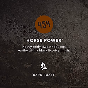 Kicking Horse Coffee, 454 Horse Power, Dark Roast, Whole Bean, 10 oz - Certified Organic, Fairtrade, Kosher Coffee