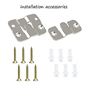 Gyoirzzm Small Floating Shelf, Wooden Hanging Display Floating Wall Shelves for Living Room Bedroom, 4 x 3 1/3-Inch, 3 Pack