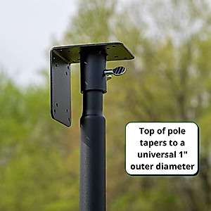 Universal Mounting Pole Kit - Great for Post-Mounted Bird Houses and Bird Feeders, Heavy Duty Pole with Threaded Connections