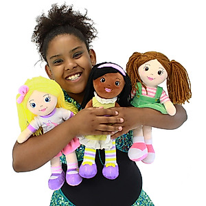 Playtime by Eimmie 14" Soft Baby Doll - Plush Rag Dolls for 2 Year Old Girls & Boys, Toddler & Infants - Kaylie - Soft Dolls for Girls - Baby First Doll - Cloth Dolls for Toddlers - Soft Plush Doll