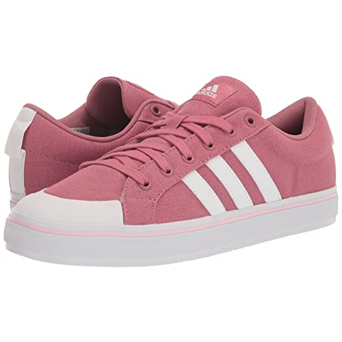adidas Women's Bravada 2.0 Skate Shoe, Pink Strata/White/Almost Pink, 6.5