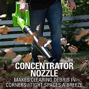 Greenworks 24V Axial Leaf Blower (100 MPH / 330 CFM), 2Ah Battery and Charger Included