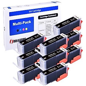 INK4WORK 9 Pack Compatible Ink Cartridge Replacement for Canon PGI-250XL PGI250 XL Pixma IP7220 MG5420 MG6320 MX722 MX922 (Big Black)