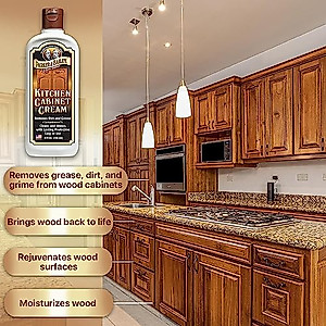 PARKER & BAILEY KITCHEN CABINET CREAM - Multisurface Wood Cleaner And Polish Furniture Quick Shine Restorer Protector Surface, House Cleaning Supplies Home Improvement 8oz