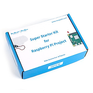REXQualis Super Starter Kit for Raspberry Pi 4 B 3 B+ with Detailed Tutorials, Support Python C,Learn Electronics and Programming for Raspberry Pi Beginners