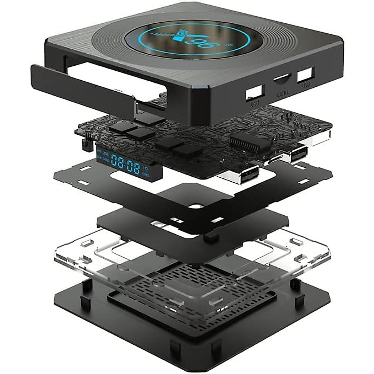 VAPEYS Android TV Box 11.0 S905X4 Quad-Core Smart TV Box Support 2.4Ghz/5Ghz WiFi Bluetooth 4.0, 8K 4K HD Tv Streaming Device,4G+64GB