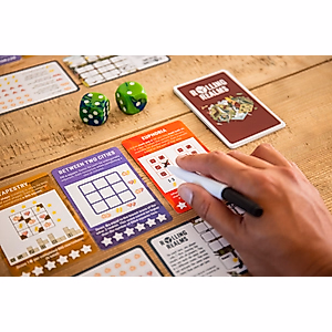 Stonemaier Games: Rolling Realms | A Light Strategic Roll-and-Write Game for Families and Adults | 1-6 Players, 30 Mins, Ages 14+