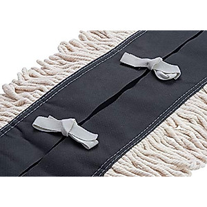 Bristles 3572 Industrial Strength Dust Mop Head 72 Inch - Disposable Cleaning Pad, 72 x 5 for Commercial and Residential Use