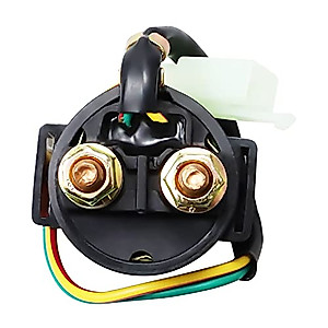 Cyleto Motorcycle Parts Starter Solenoid Relay for 4-Stroke GY6 Engine 50cc 150cc 200cc 250cc ATV Dirt Bikes Scooters Go Kart Dne Buggys Quad 4 Wheelers Pit Bike Moped Roketa SSR Tao tao Sunl Coolster