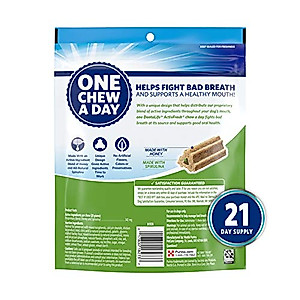 Purina DentaLife Dental Care Small/Medium Dog Chews, ActivFresh Daily Oral Care - 21 Treats