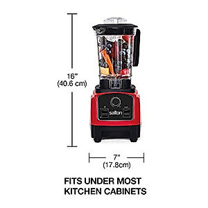 Salton Compact Power, Red Blender, 1.2 Liters (BL1638R)