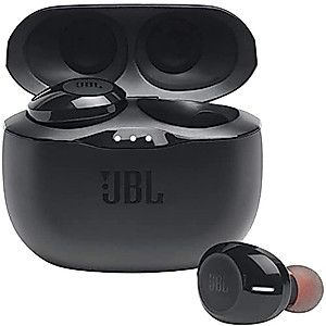 JBL Tune 125TWS True Wireless in-Ear Headphones - JBL Pure Bass Sound, 32H Battery, Bluetooth, Fast Pair, Comfortable, Wireless Calls, Music, Bundle with Deluxe Hardshell Case