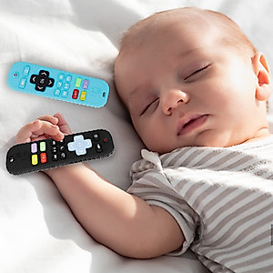 Baby Teething Toys for 0-6 Month, Tinabless Giraffe Baby Chew Toy and Teething Mitten Set, Silicone Teethers for Babies 6-12 Months, Christmas Stocking Stuffers for Boys&Girls