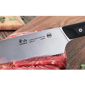 Cangshan TG Series 1021325 Swedish 14C28N Steel 3-Piece TAI Knife Block Set, Walnut