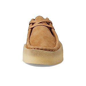 Clarks Women's Wallabee Cup Loafer Tan Nubuck 9.5