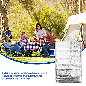 Hemoton 40 pcs Thermal Insulated Bubble Mailers Disposable Insulation Shipping Bags Thermal Box Liners Thermal Padded Envelopes Insulation Bag for Food Fruit Take- out (20x30CM)