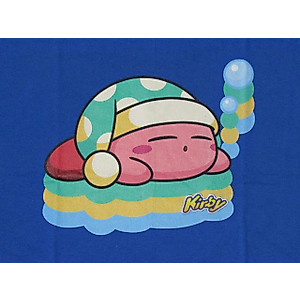 Kirby Main Character Sleeping Boy's Royal Blue T-Shirt-XS