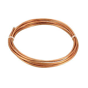 uxcell Refrigeration Tubing, 3/32" OD x 3/64" ID x 9.8 Ft Soft Coil Copper Tubing
