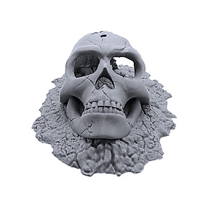 EnderToys Skull Cave, 3D Printed Tabletop RPG Scenery and Wargame Terrain for 28mm Miniatures Gray