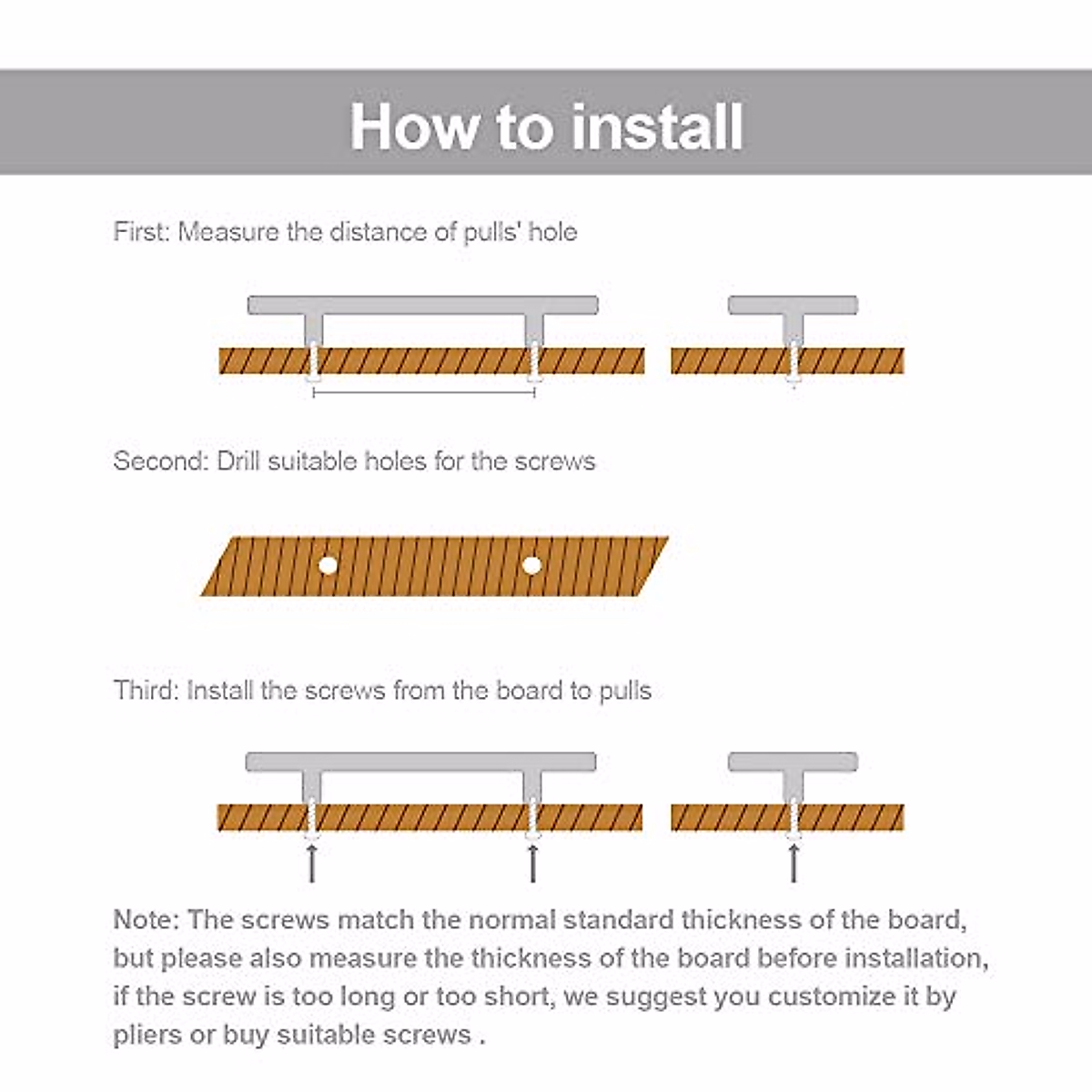 SUNRIVER 20 Pack Hollow Brushed Brass Golden Square Bar Cabinet Handles Pulls 10pcs Gold Hardware Cabinets Pulls 5" and 10pcs Stainless Steel 2" Cabinet Handles T Bar Pulls for Bathroom