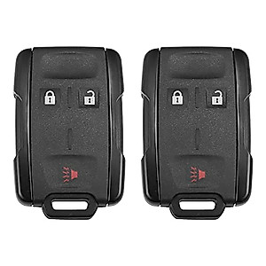 X AUTOHAUX 2pcs 3 Button Keyless Entry Remote Control Replacement Key Fob Proximity Smart Fob M3N32337100 for Chevrolet Silverado Colorado 14-17 315MHz