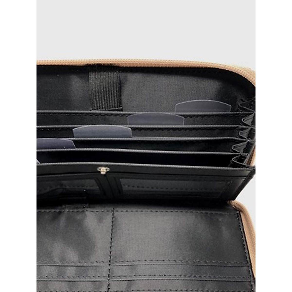 Savvycents Cash Budgeting Wallet (Brown plaid), Zip Around, Accordion File System, Wristlet Strap, Women's Wallet