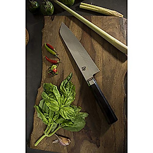 Shun Cutlery Dual Core Kiritsuke Knife 8”, Master Chef's Knife, Ideal for All-Around Food Preparation, Authentic, Handcrafted Japanese Knife, Professional Chef Knife