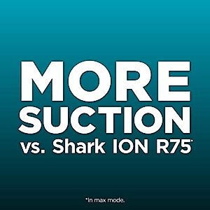 Shark ION Robot Vacuum RV871 with Wi-Fi and Voice Control, 0.6 qt, Black
