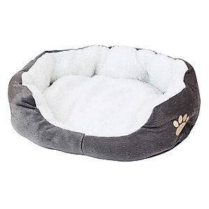 hbz11hl Round Soft Plush Cushion Pet Rest Sleeping Bed Mat Dog Cat Warm Kennel Pad Nest Pet Dog Bed | Orthopedic Ultra Plush Sofa-Style Couch Pet Bed for Dogs & Cats, Gray, Large Green S