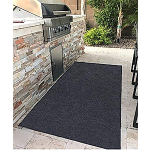 Gas Grill Mat，Premium BBQ Mat and Grill Protective Mat—Protects Decks and Patios from grease splashes,Absorbent material-Contains Grill Splatter，Anti-Slip and Waterproof Backing，Washable (36" x 36")