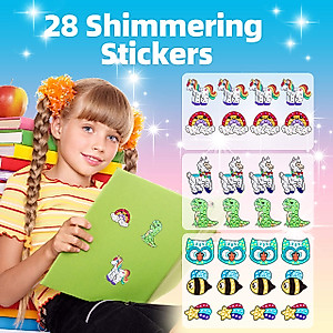 JOYIN 28 Packs Valentine Cards with Gem Diamond Painting Kits Make Your Own Stickers, Valentine's Day DIY Craft, Classroom Exchange Gifts and Prizes, Valentines Greeting Cards Diamond Art for Kids