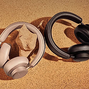 Urbanista Los Angeles Solar Powered Active Noise Cancelling Headphones with Infinite Playtime, Powerfoyle Self Charging Wireless Over Ear Bluetooth 5.0 Earphones, On Ear Detection, Midnight Black