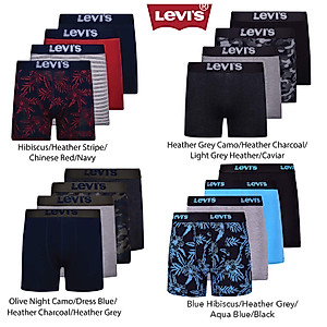 Levi's Mens Boxer Briefs Breathable Stretch Underwear 4 Pack