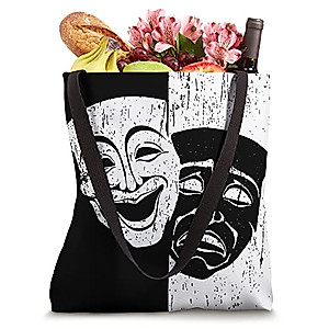 Theater Mask Soft Grunge Drama Comedy And Tragedy Vintage Tote Bag