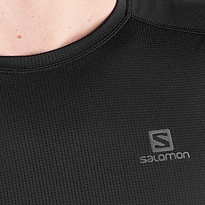 Salomon Men's Agile Long Sleeve Tee, Black, X-Small
