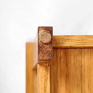 Best Living USA Mission Style Pine End Table, Amish Handcrafted, Wood, Side Table, Bedside Table, Nightstand, Furniture, Made in USA, 22.5