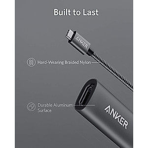 Anker USB C to HDMI Adapter (@60Hz), 310 USB-C (4K HDMI), Aluminum, Portable, for MacBook Pro, Air, iPad pROPixelbook, XPS, Galaxy, and More