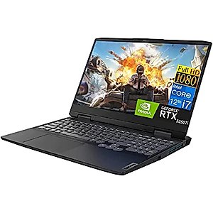 Lenovo IdeaPad 3 Gaming Laptop 2023 Newest, 15.6" FHD Display, Intel Core i7-12700H Processor, GeForce RTX 3050Ti Graphics, 16GB RAM, 512GB SSD, Backlit Keyboard, Wi-Fi 6, Windows 11 Home