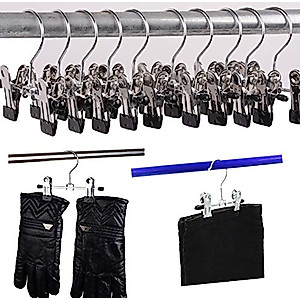 Boot Hangers with Clips, Double Adjustable Clips Boot Rack Organizer, Boot Holders to Keep Them Straight, Portable Multifunctional Hangers for Jeans, Hats, Tall Boots, Towels 6 Pack