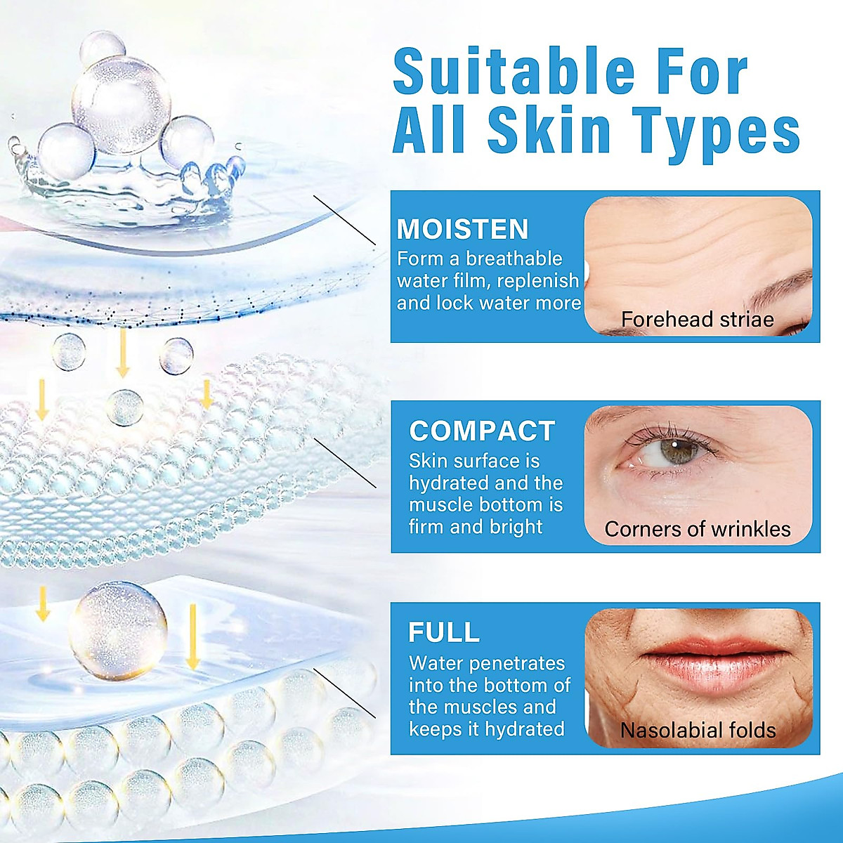 Botox Face Serum, Botox Stock Solution Facial Serum with Vitamin C & E, Instant Face Lift & Anti Aging Serum, Boost Skin Collagen, Reduce Fine Lines, Wrinkles, Plump Skin