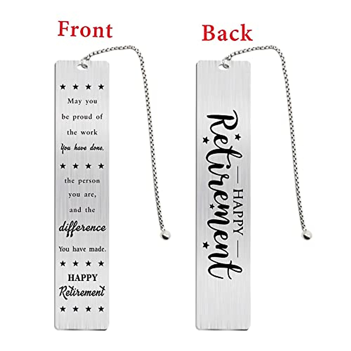 Jzxwan Retirement Gifts for Women Men 2023, Happy Retirement Bookmark for Coworker Librarian Teachers Nurses Mom Friends, Retired Gift