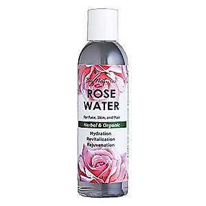 By Natures Rose Water for Face Skin and Hair 6oz