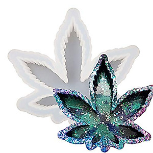 1 Pcs Leaf Maple Resin Mold, Weed Ashtray Silicone Molds, Leaf Tray Mold Ideal for Jewelry Storage Box Handmade Crafts Home Decoration (M590)
